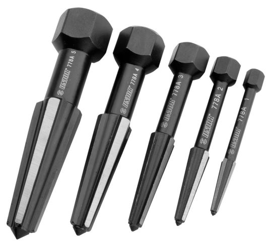 Unior Double-edged screw extractors set 1-5 616830