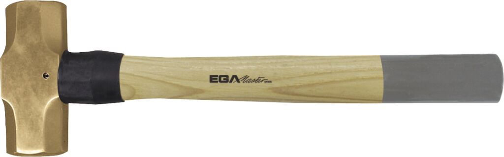 EGA Master SLEDGE HAMMER 5 KG HICKORY HANDLE NON SPARKING BRASS